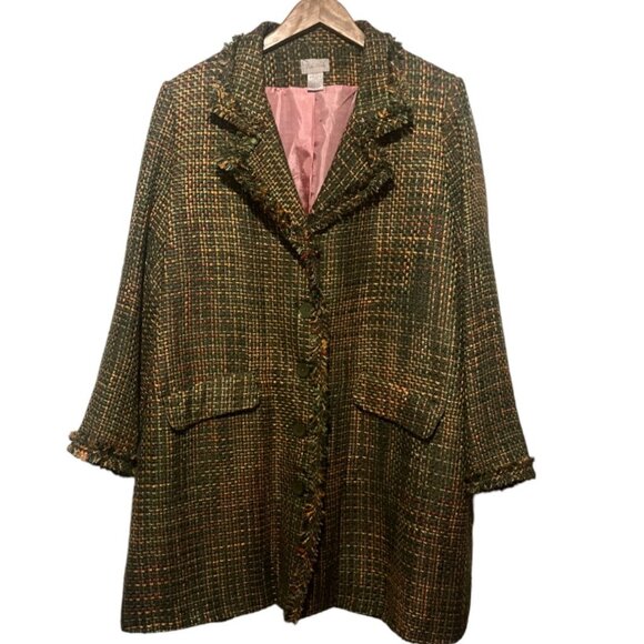 Studio Works | Jackets & Coats | Studio Works Long Tweed Jacket | Poshmark